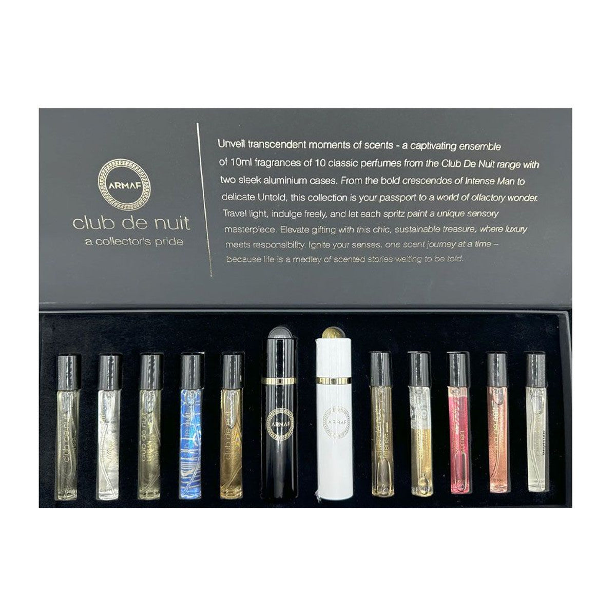Armaf Club De Nuit 10x 10ml + 2 Atomizers Discovery Gift Set Men & Wom ...